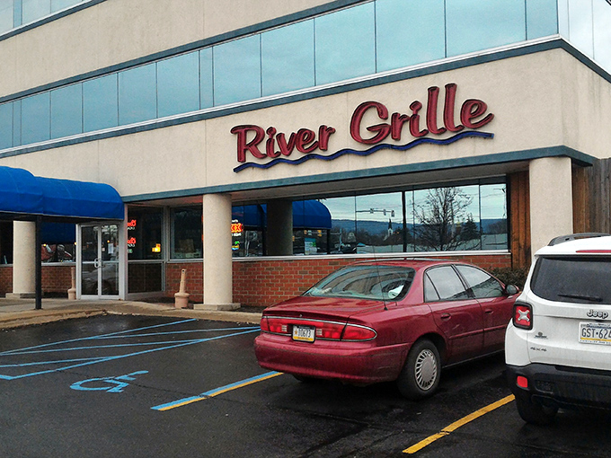 The unassuming exterior of River Grille belies the culinary treasures within. Like finding a diamond in your coat pocket you forgot about.