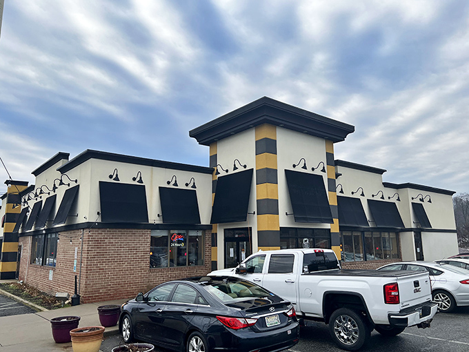 The unassuming exterior of Bistro 24 proves once again that culinary treasures often hide in plain sight, like Clark Kent in a phone booth.