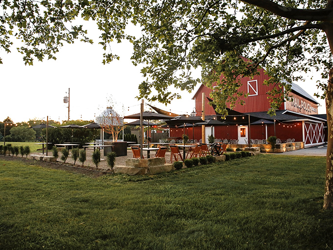 The classic red barn exterior isn't just for show&mdash;it's a promise of authentic heartland hospitality that delivers from the moment you arrive.