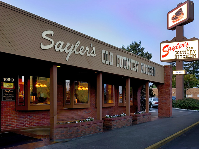 As dusk settles, Sayler's warm glow promises refuge from trendy food fads. This is where comfort never goes out of style.