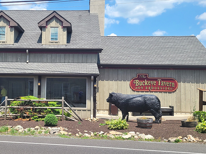 That cow statue out front isn't just decoration &ndash; it's a promise of beef excellence waiting inside.