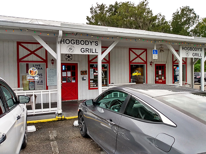 The unassuming white exterior with those iconic red doors is like Florida's version of Narnia's wardrobe &ndash; step inside for a magical culinary adventure.