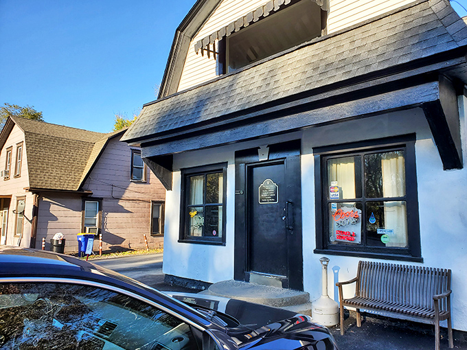 The unassuming exterior of Glass Lounge Restaurant proves once again that culinary treasures often hide in plain sight.