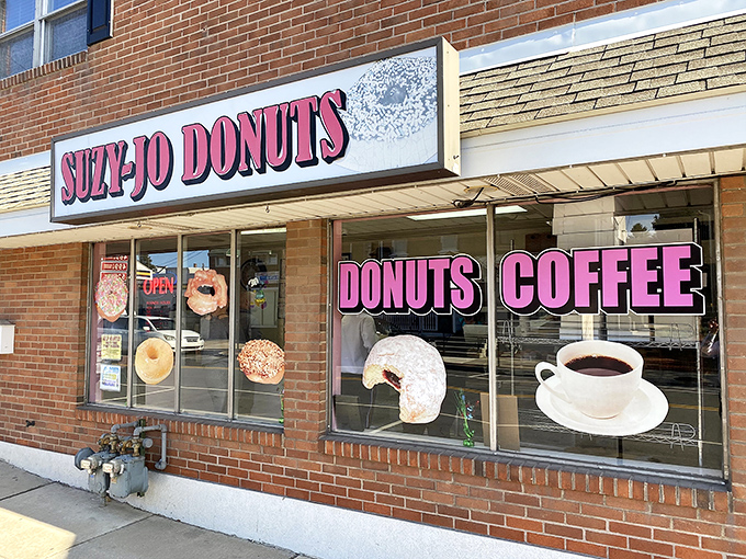 The pink neon sign of Suzy-Jo Donuts beckons like a lighthouse for the sugar-deprived. This unassuming storefront houses donut magic that locals have treasured for generations.