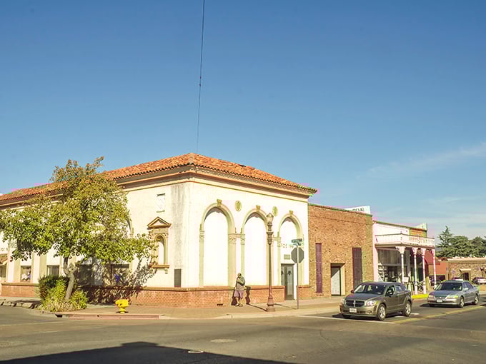 The historic State Theatre stands as downtown Oroville's crown jewel, its ornate fa&ccedil;ade whispering stories of a bygone era when movie palaces were architectural masterpieces.