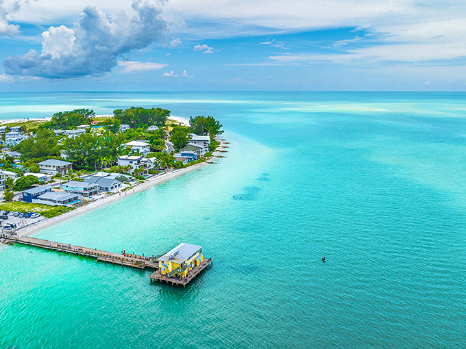 Island living at its finest, where waterfront homes line up like eager sunbathers. The ultimate "I've arrived" moment for Social Security recipients.
