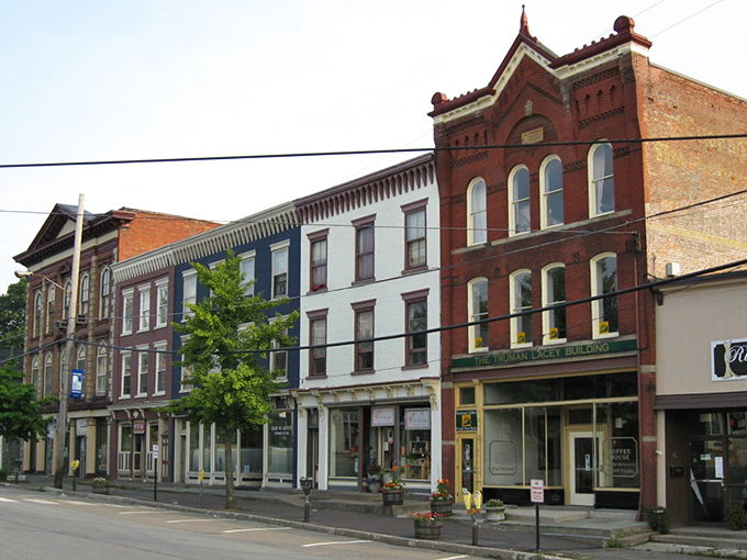 Historic downtown Montrose reveals its small-town charm through beautifully preserved Victorian architecture and tree-lined streets.