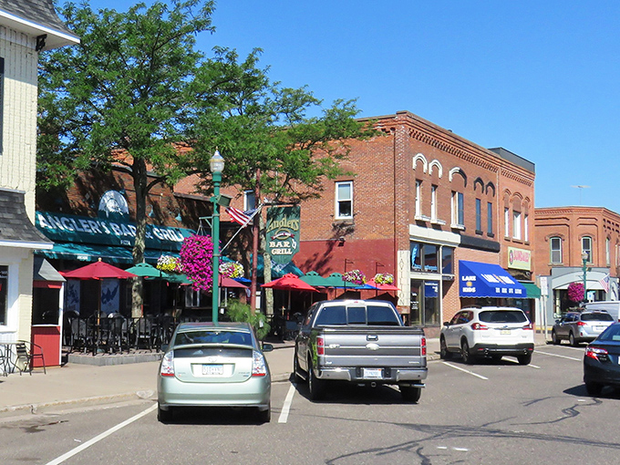 Hayward's Main Street isn't just picturesque&mdash;it's the kind of place where hanging flower baskets compete with historic brick buildings for your attention.