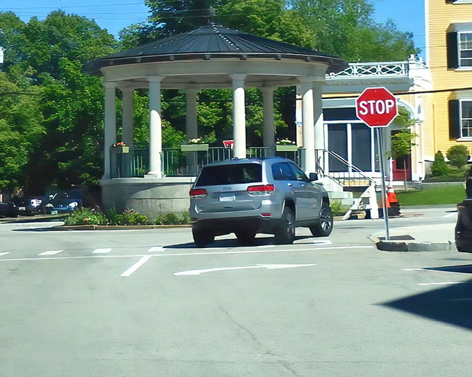 Exeter's iconic bandstand stands like a wedding cake in the town center, a gathering spot for concerts, conversations, and community since the early 1900s.