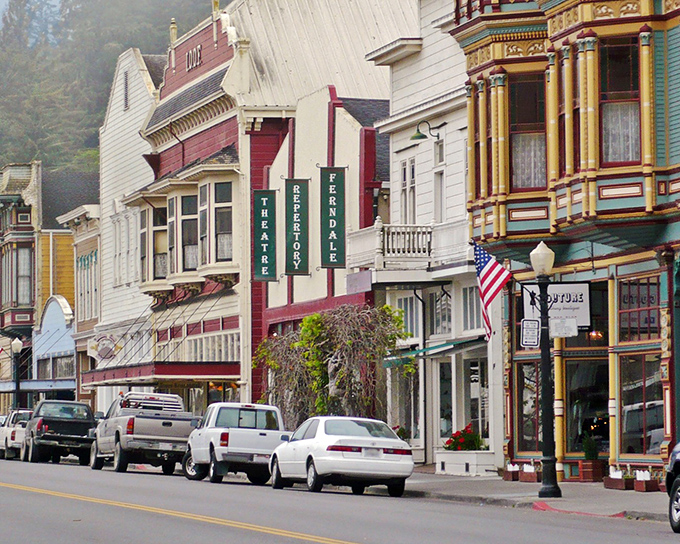 Ferndale's Main Street looks like a movie set, but it's 100% authentic California history&mdash;complete with the iconic Ferndale Meat Co. and vintage Rexall sign.