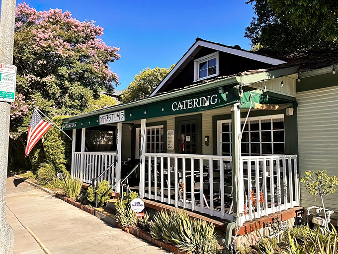 A charming Craftsman bungalow transformed into breakfast paradise, Marston's welcomes you with a white picket fence and American flag&mdash;home before you even walk in.