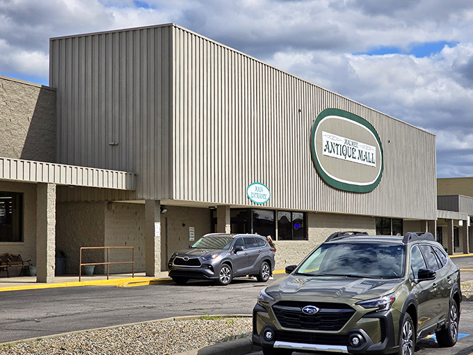 The unassuming exterior of Maumee Antique Mall belies the treasure trove within. Like a time machine disguised as a department store.