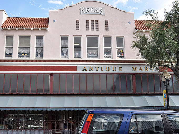 This classic storefront whispers stories of decades past, where treasure hunting becomes an art form.