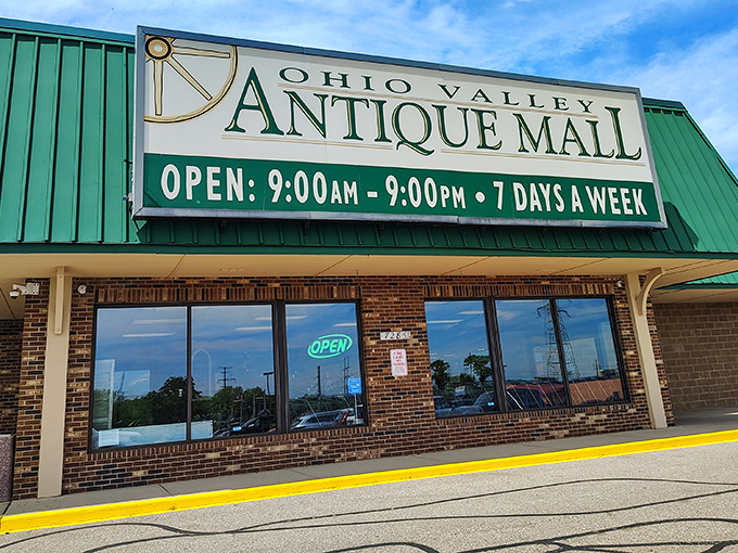 Like a time portal disguised as a strip mall storefront, this unassuming exterior hides a labyrinth of nostalgia that would make Indiana Jones switch careers.
