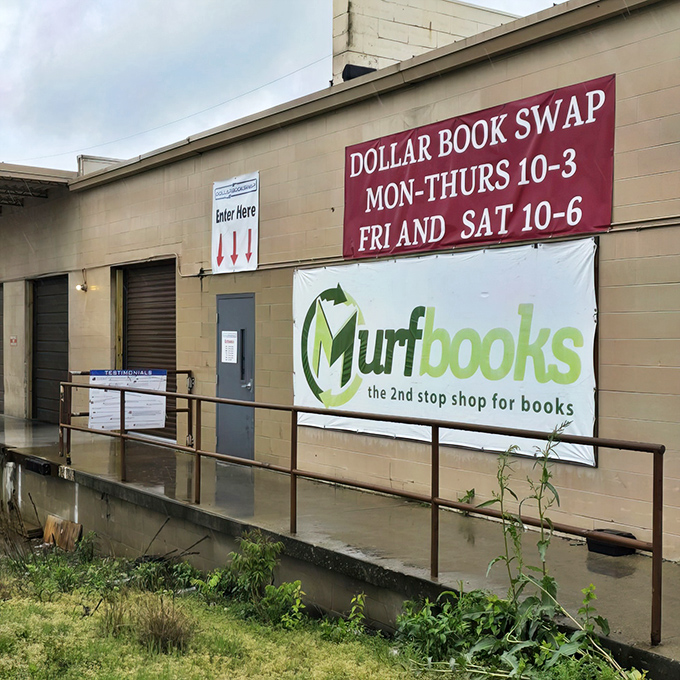 The unassuming exterior of Dollar Book Swap in Dayton hides a literary wonderland within. Like finding a rare first edition at a garage sale, the joy is in the discovery.
