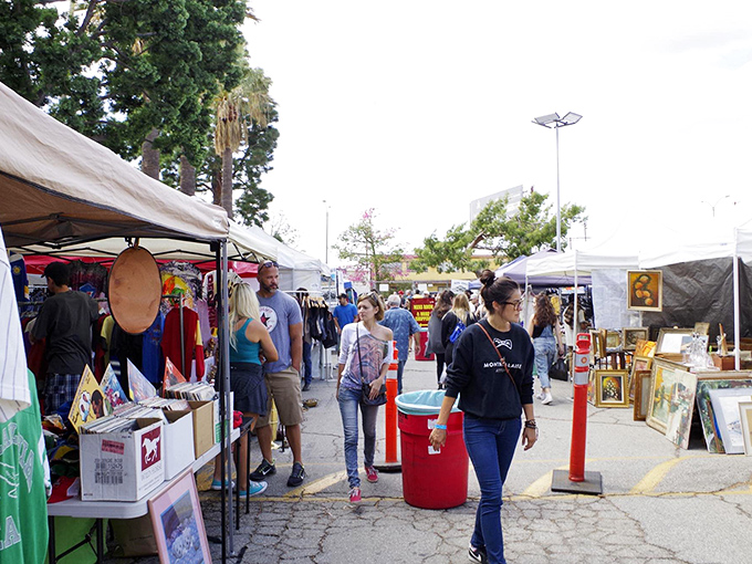 Treasure hunters navigate the labyrinth of vendor stalls, where one person's castoffs become another's prized possessions. Sunday's greatest treasure hunt begins here.