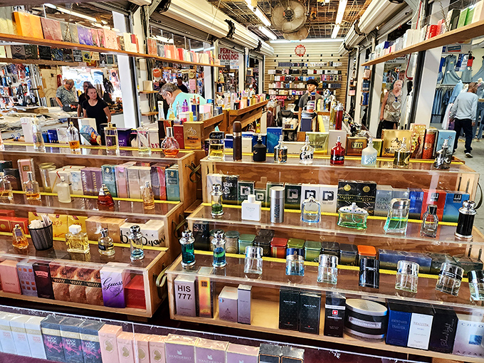 Designer fragrances at bargain prices? This perfume booth is like a treasure chest where your signature scent doesn't require a signature loan.