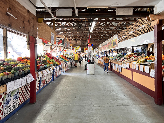 A produce paradise where Florida's bounty is displayed with pride. Who needs fancy grocery stores when nature's candy is this fresh and vibrant?