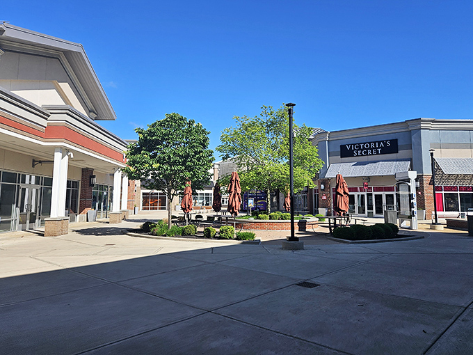 The open-air design of Tanger Outlets Columbus creates a shopping oasis where your credit card can catch its breath between stores.