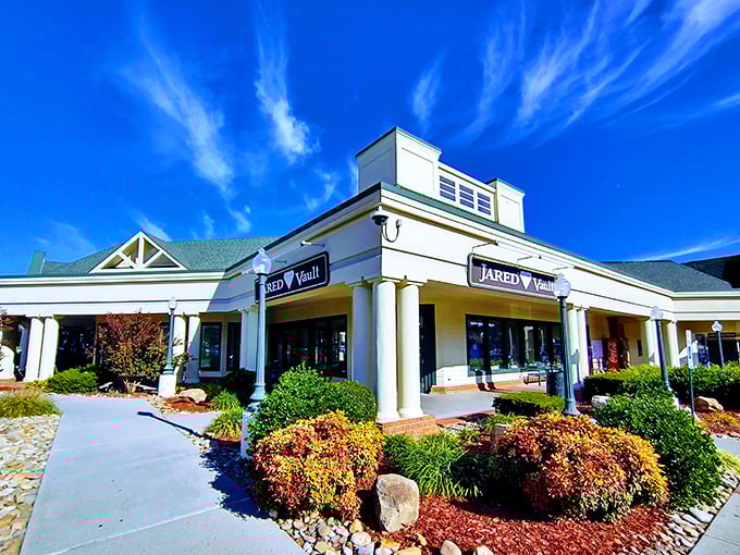 The colonial-style architecture of Tanger Outlets gives it a touch of Southern charm that most concrete shopping mazes couldn't dream of achieving.