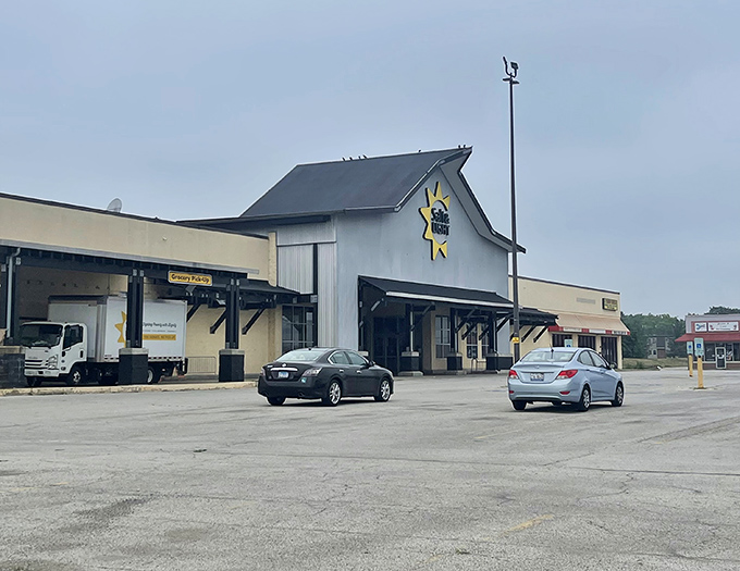 The distinctive Salt & Light exterior welcomes bargain hunters with its cheerful yellow sun logo&mdash;like a beacon calling all thrifty souls home.