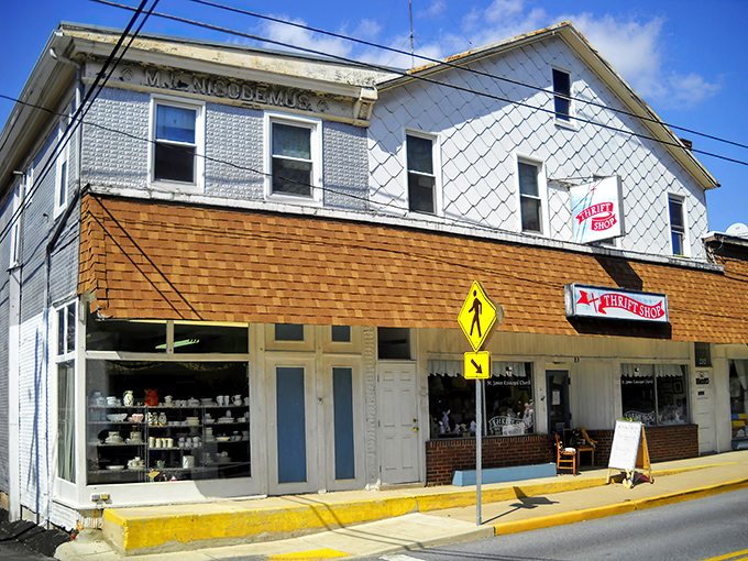 The unassuming storefront of St. James Thrift Shop in Mt. Airy hides a wonderland of secondhand treasures waiting to be discovered.