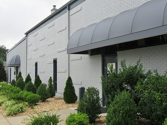 Neat landscaping and clean lines welcome bargain hunters to this thrifting paradise, where your wallet stays as happy as your shopping bags.
