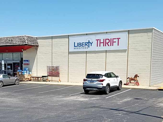 The unassuming exterior of Liberty Thrift belies the treasure trove within&mdash;like finding a five-star restaurant in a strip mall, the joy is in the discovery.