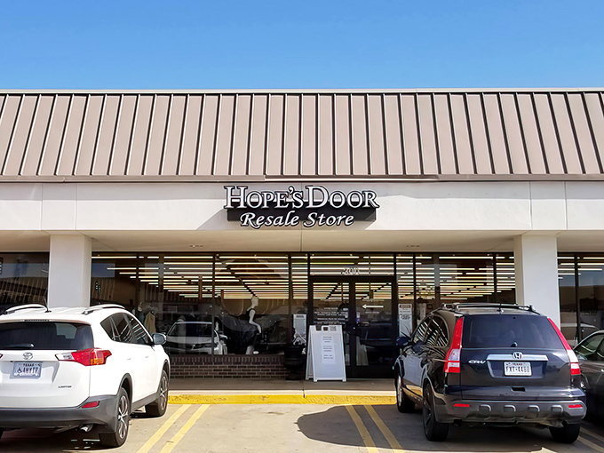 The unassuming storefront hides a wonderland of bargains inside. Like finding a speakeasy, but instead of cocktails, you'll discover designer deals.