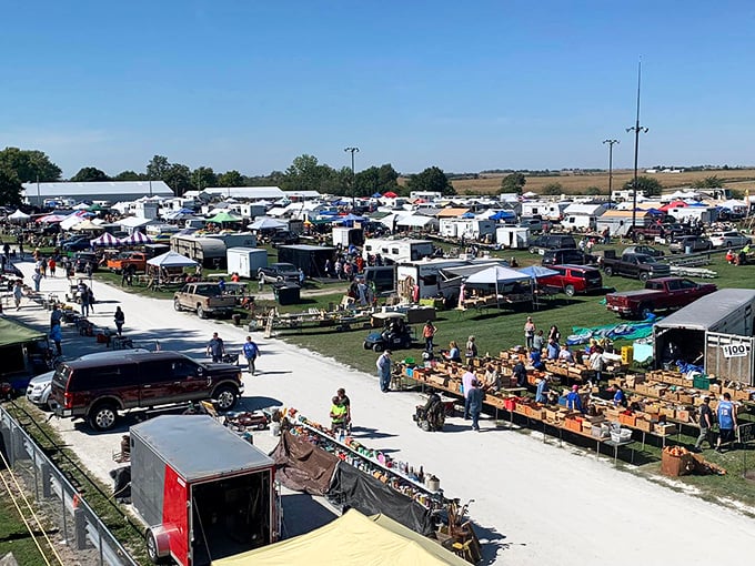 A treasure hunter's paradise stretches across the fairgrounds, where one person's castoffs become another's prized discoveries.