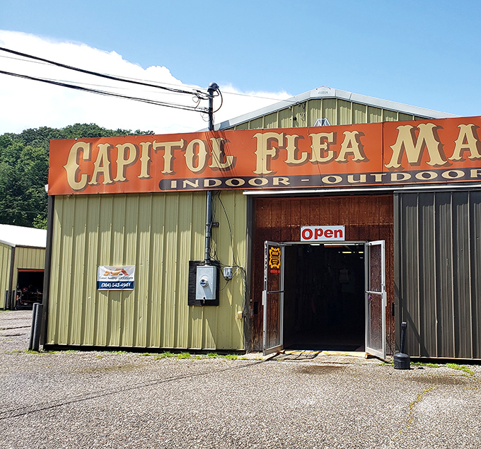 The iconic orange sign welcomes treasure hunters to this Charleston institution, where weekend warriors and professional pickers alike begin their quests for the unexpected.