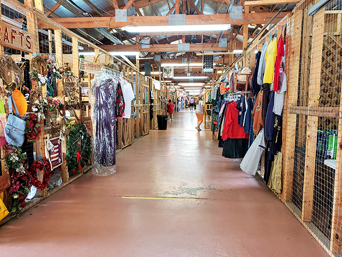 Long corridors of possibility stretch before you at Capitol Flea Market, where every booth holds the potential for that perfect find you never knew you needed.