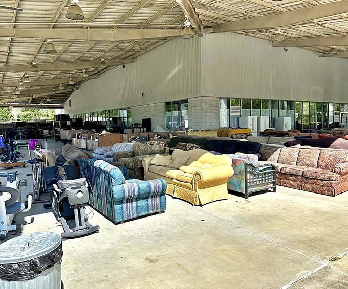 The furniture section stretches as far as the eye can see&mdash;a sofa safari where your next living room centerpiece awaits discovery.