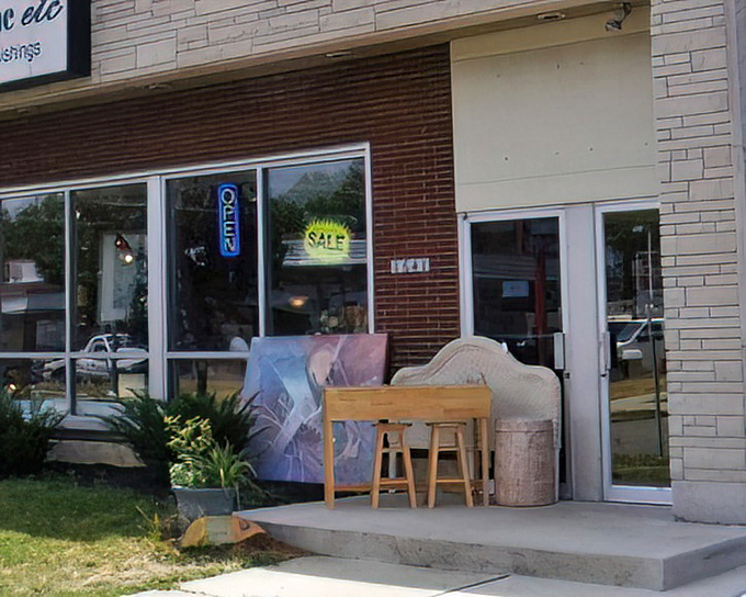 The unassuming storefront of One More Time Etc. proves the old adage: never judge a thrift store by its exterior. Treasures await inside!