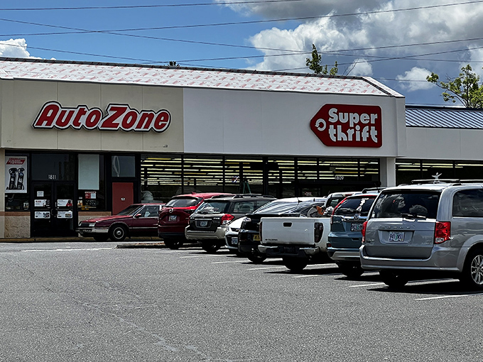 SuperThrift shares space with AutoZone in this Oregon City strip mall, where bargain hunters' dreams come true daily.