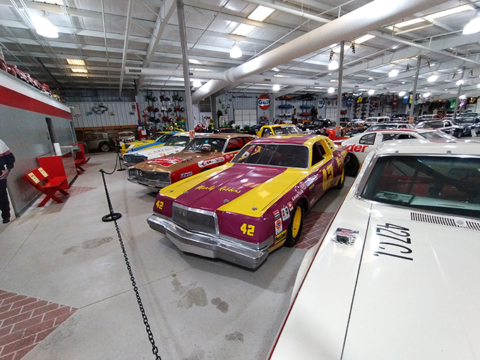 Look at this automotive wonderland &ndash; row after row of racing legends just waiting to tell their stories.