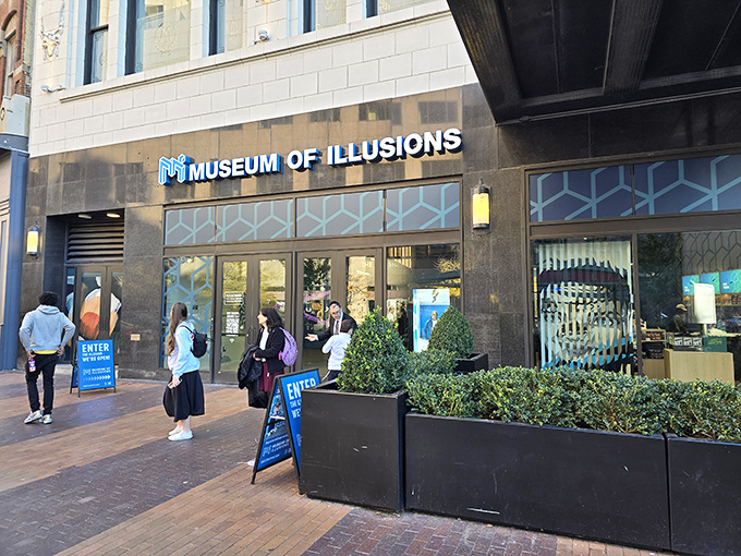The unassuming storefront of Cleveland's Museum of Illusions beckons curious minds to step into a world where reality takes a vacation.