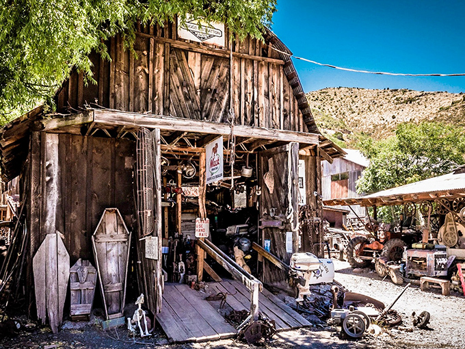 This weathered wooden shop looks like it was plucked straight from a Western film set, but it's the real deal&mdash;frontier authenticity without the Hollywood markup.
