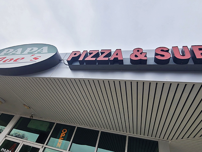 Papa Joe's modest exterior proves that culinary magic doesn't need flashy facades to work its delicious wonders.