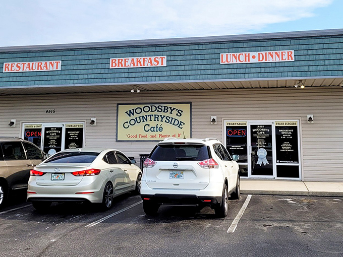 The humble exterior of Woodsby&rsquo;s Countryside Caf&eacute; says it all&mdash;good food, generous portions, and zero pretense.