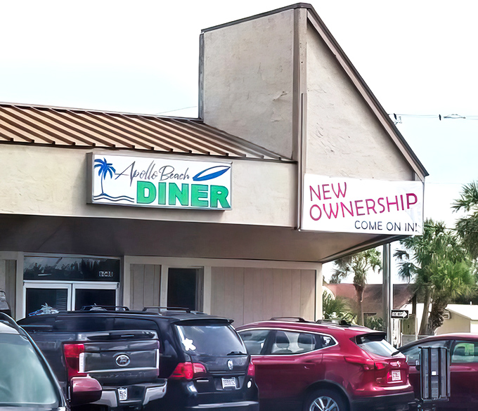 The unassuming exterior of Apollo Beach Diner beckons with its coastal charm and promise of home-style cooking. Sometimes the best culinary treasures hide in plain sight.
