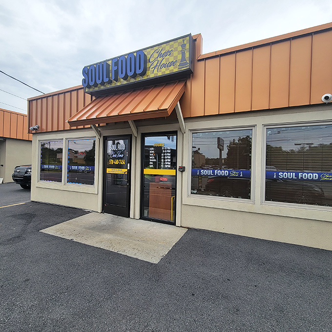 The unassuming exterior of Soul Food Chess House might not scream "culinary destination," but inside awaits a checkmate of flavor that'll have you planning your next move.