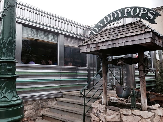 Chrome and curves meet small-town charm in this stunning example of authentic American diner architecture.