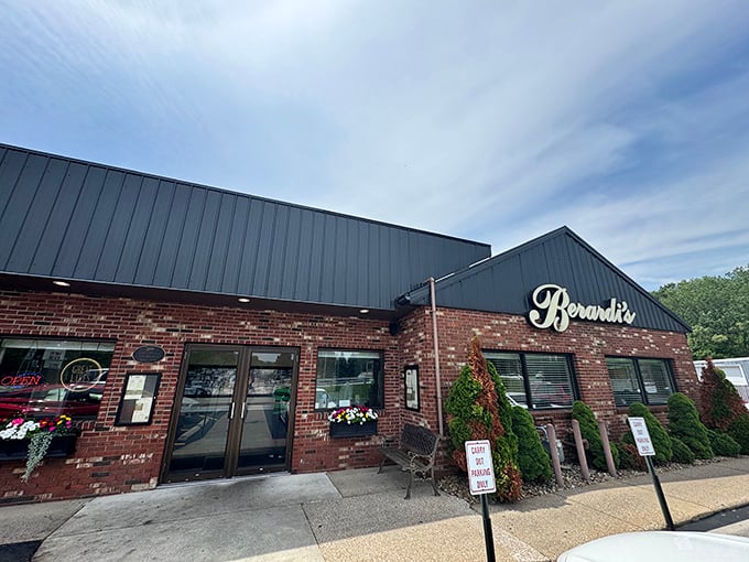 The unassuming brick exterior of Berardi's hides culinary treasures within&mdash;like finding a Michelin-worthy meal in your favorite aunt's living room.