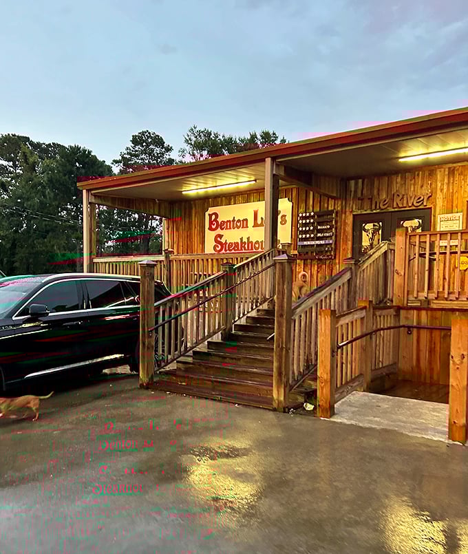 The unassuming wooden exterior of Benton Lee's might fool you, but locals know this humble facade hides a carnivore's paradise worth the drive.