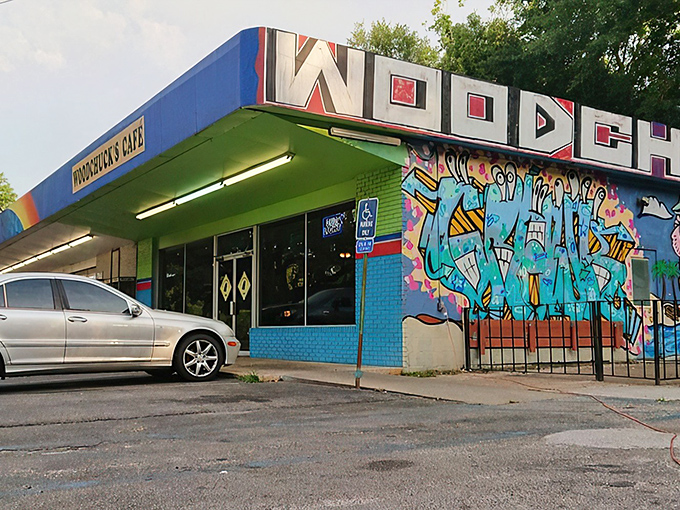 That vibrant exterior promises good things inside &ndash; and the graffiti art adds unexpected Tallahassee street cred to your breakfast plans.