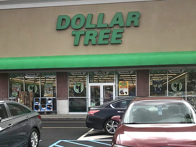 The iconic green signage beckons bargain hunters like a retail lighthouse in the Pocono shopping landscape.