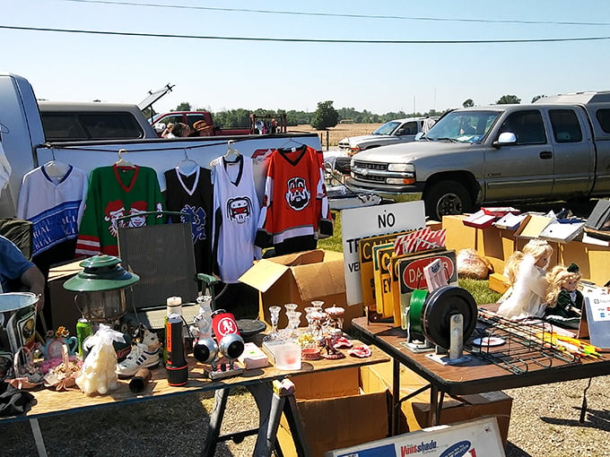 One person's castoffs become another's treasures at Armada Flea Market, where hockey jerseys and vintage knickknacks await their second chance at greatness.