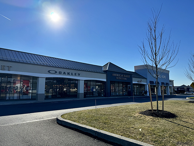 Blue skies and bargains await at Tanger Outlets Hershey, where the only thing more impressive than the deals is how quickly your shopping bags fill up.