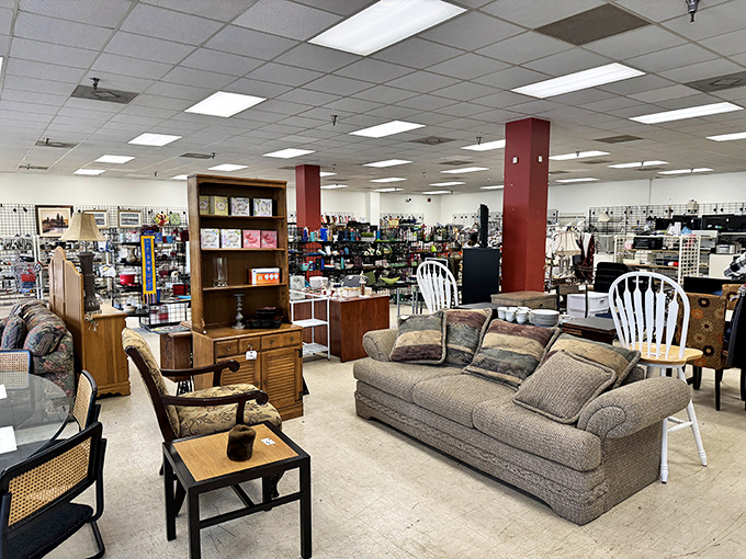 The furniture section: where sofas with stories await new homes and that perfect armchair might just follow you home today.